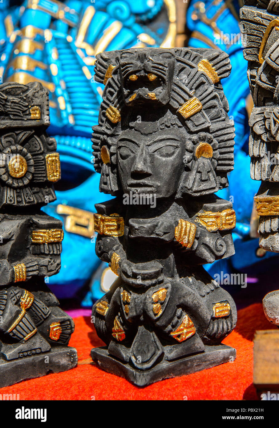 Authentic handcraft souvenirs of maya civilisation Stock Photo - Alamy