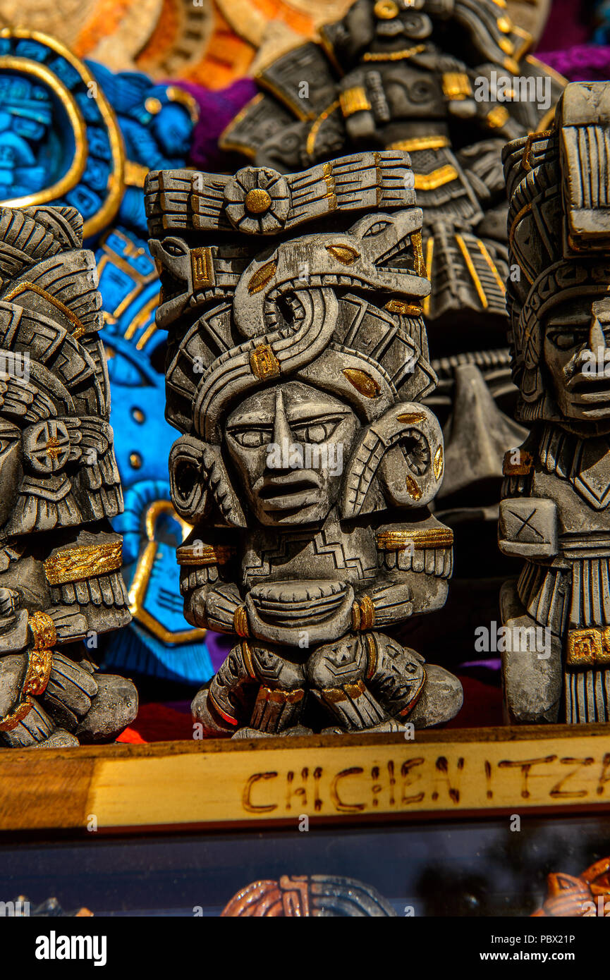 Authentic handcraft souvenirs of maya civilisation Stock Photo - Alamy