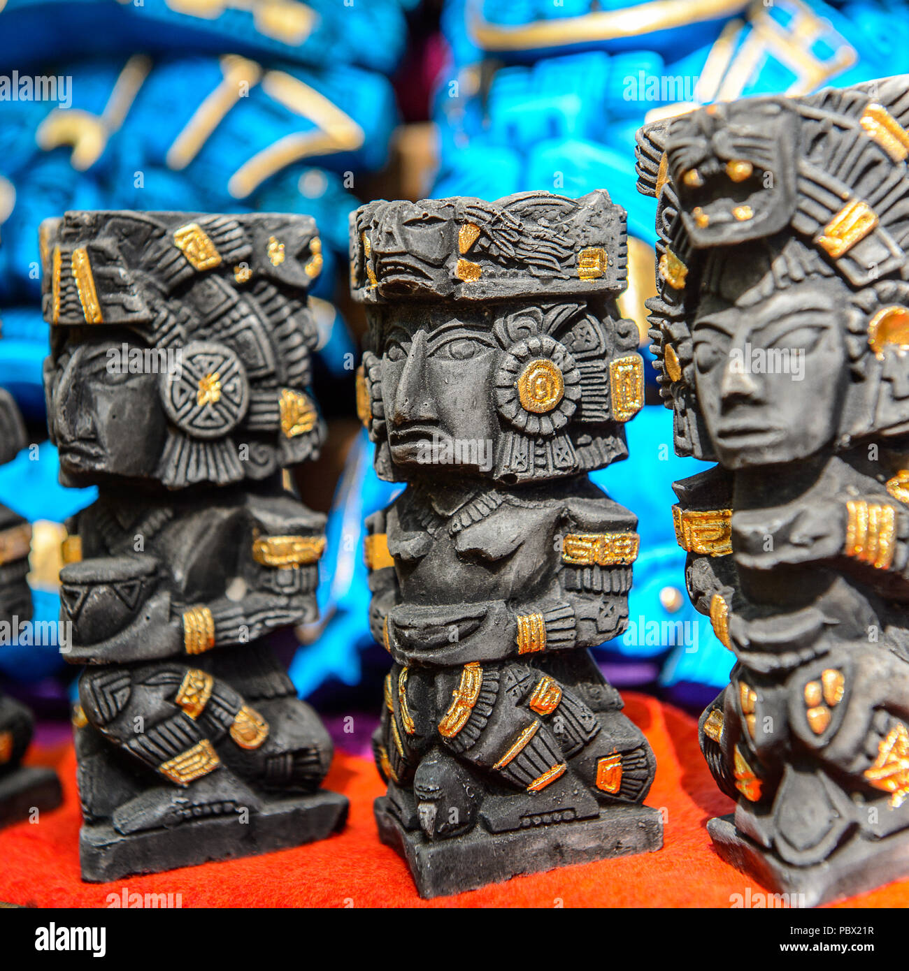 Authentic handcraft souvenirs of maya civilisation Stock Photo - Alamy