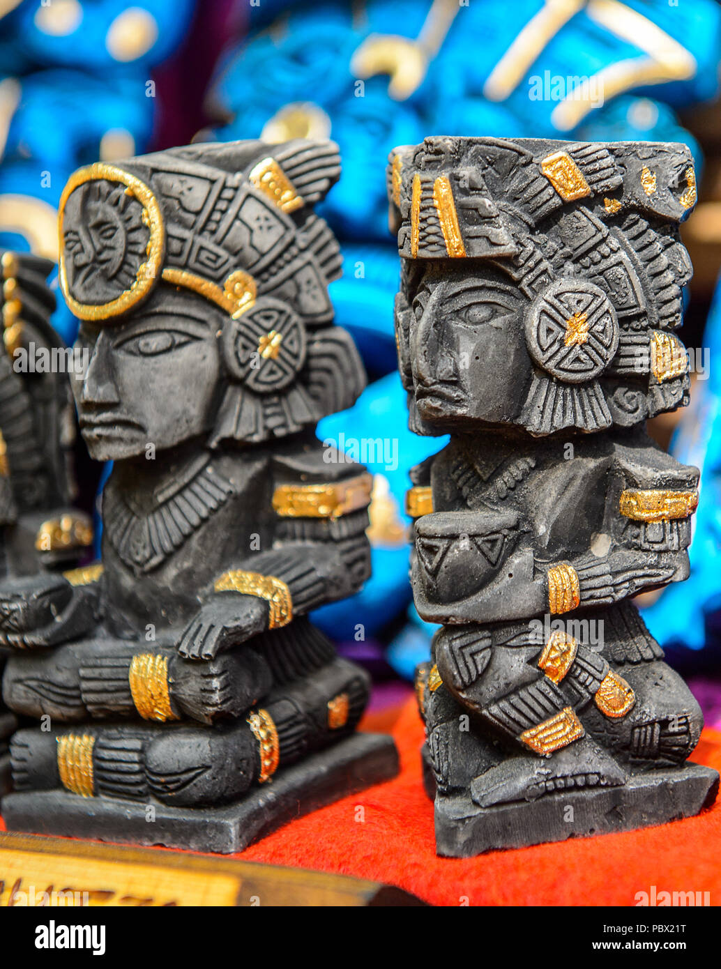 Authentic handcraft souvenirs of maya civilisation Stock Photo - Alamy
