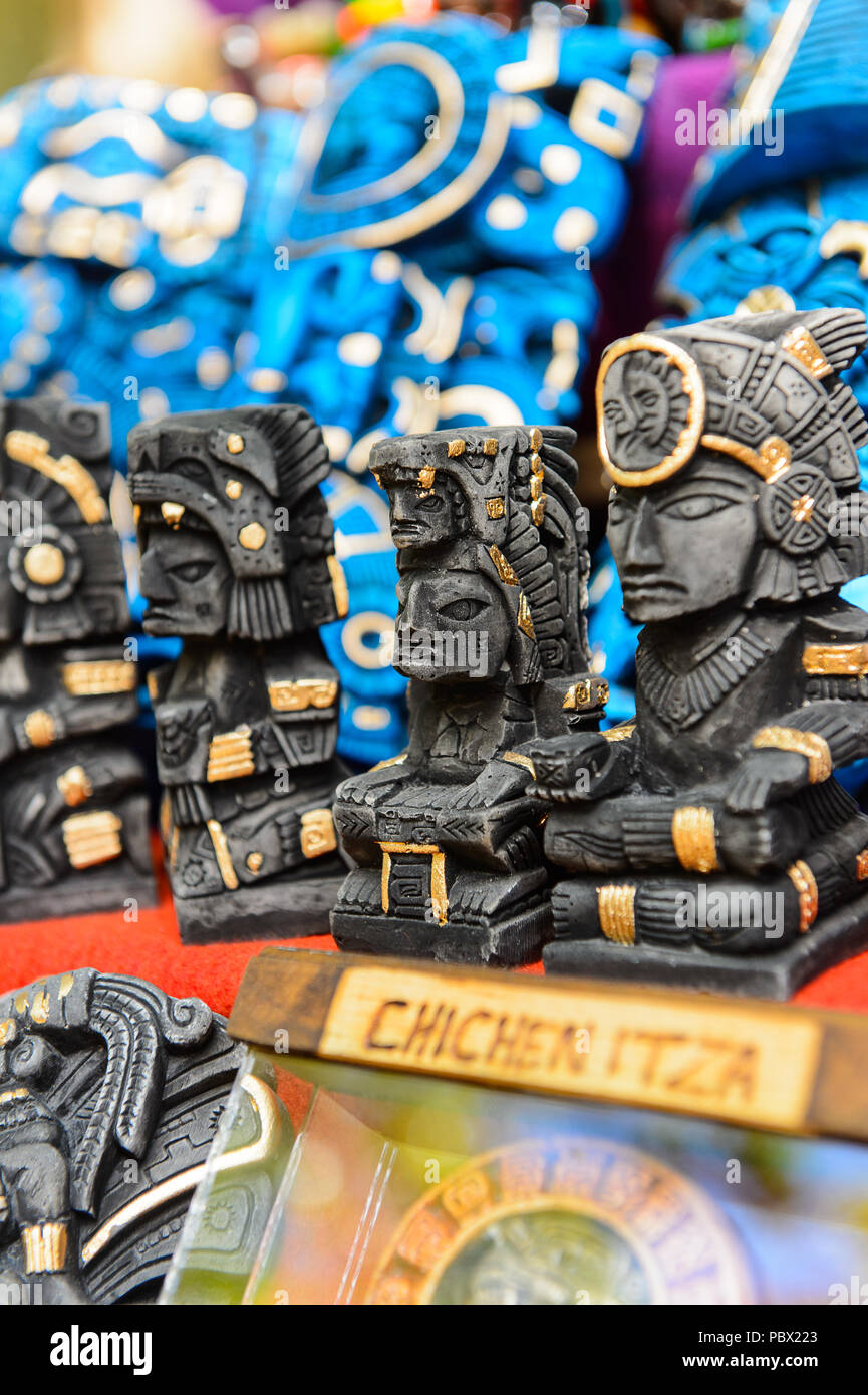 Authentic handcraft souvenirs of maya civilisation Stock Photo - Alamy