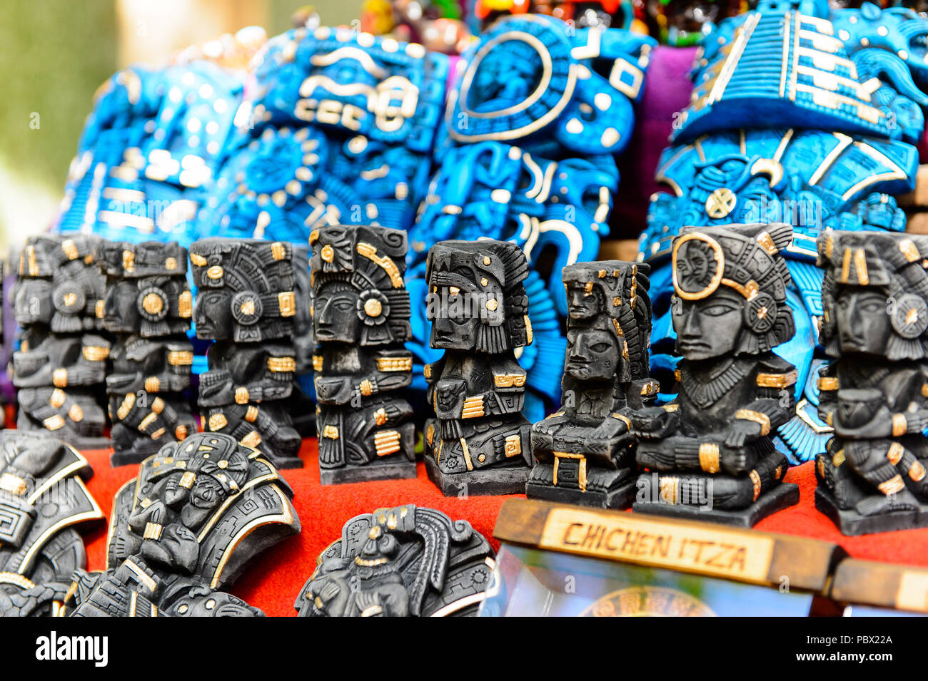 Authentic handcraft souvenirs of maya civilisation Stock Photo - Alamy