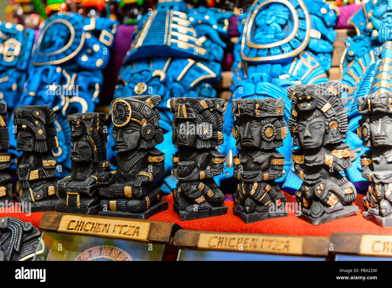 Authentic handcraft souvenirs of maya civilisation Stock Photo - Alamy