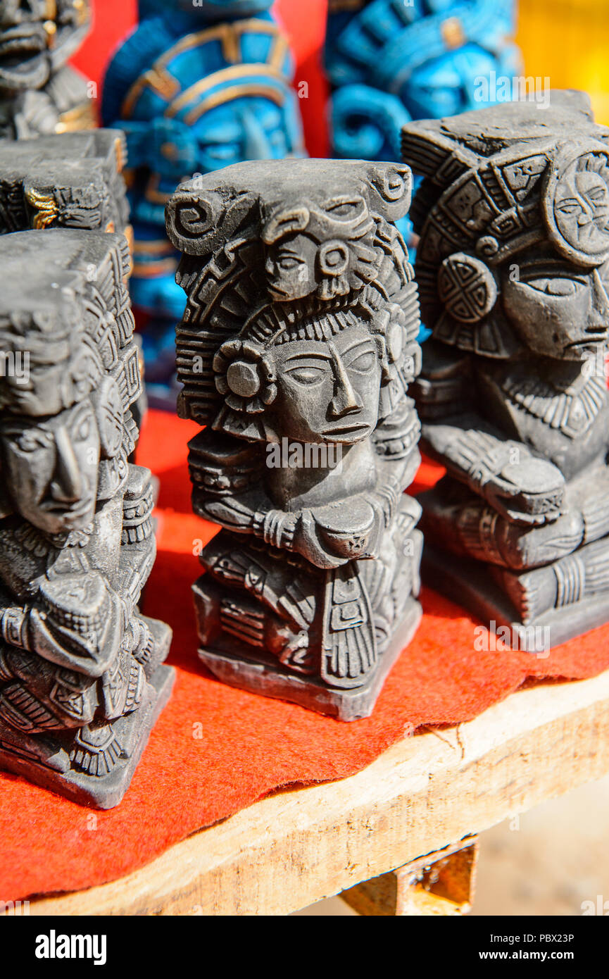 Authentic handcraft souvenirs of maya civilisation Stock Photo - Alamy