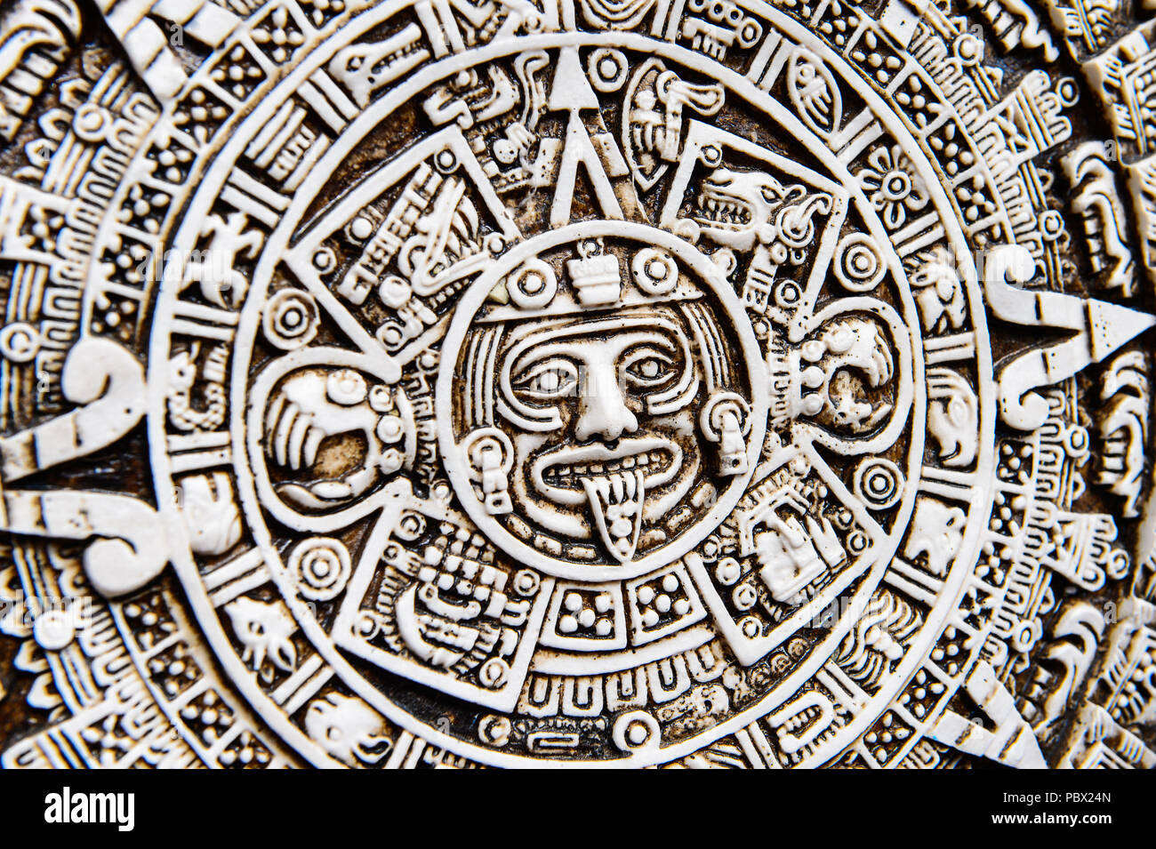 Maya calendar, Authentic handcraft souvenirs of maya civilisation Stock ...