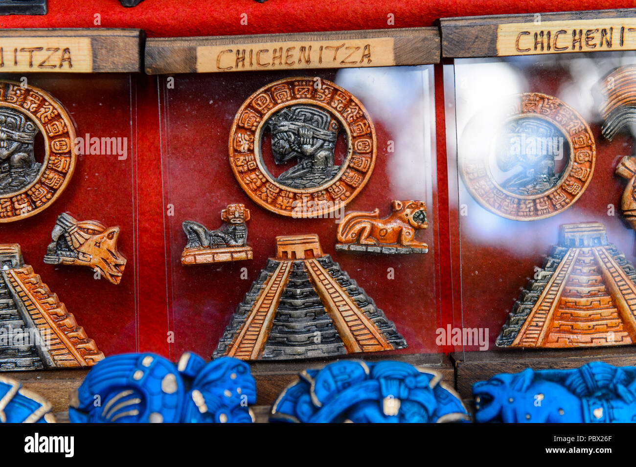 Authentic handcraft souvenirs of maya civilisation Stock Photo - Alamy