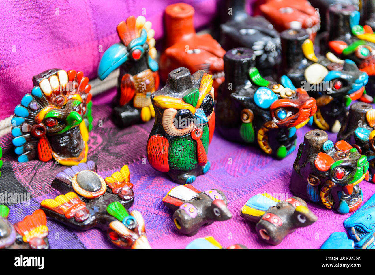 Authentic handcraft souvenirs of maya civilisation Stock Photo - Alamy