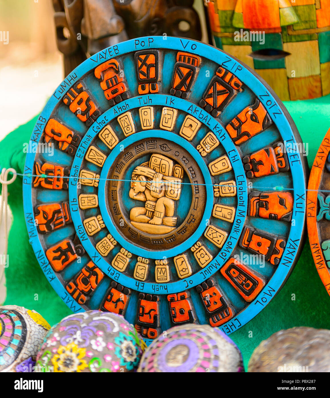 Authentic handcraft souvenirs of maya civilisation Stock Photo - Alamy