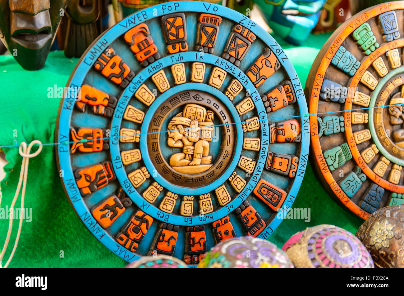 Authentic handcraft souvenirs of maya civilisation Stock Photo - Alamy