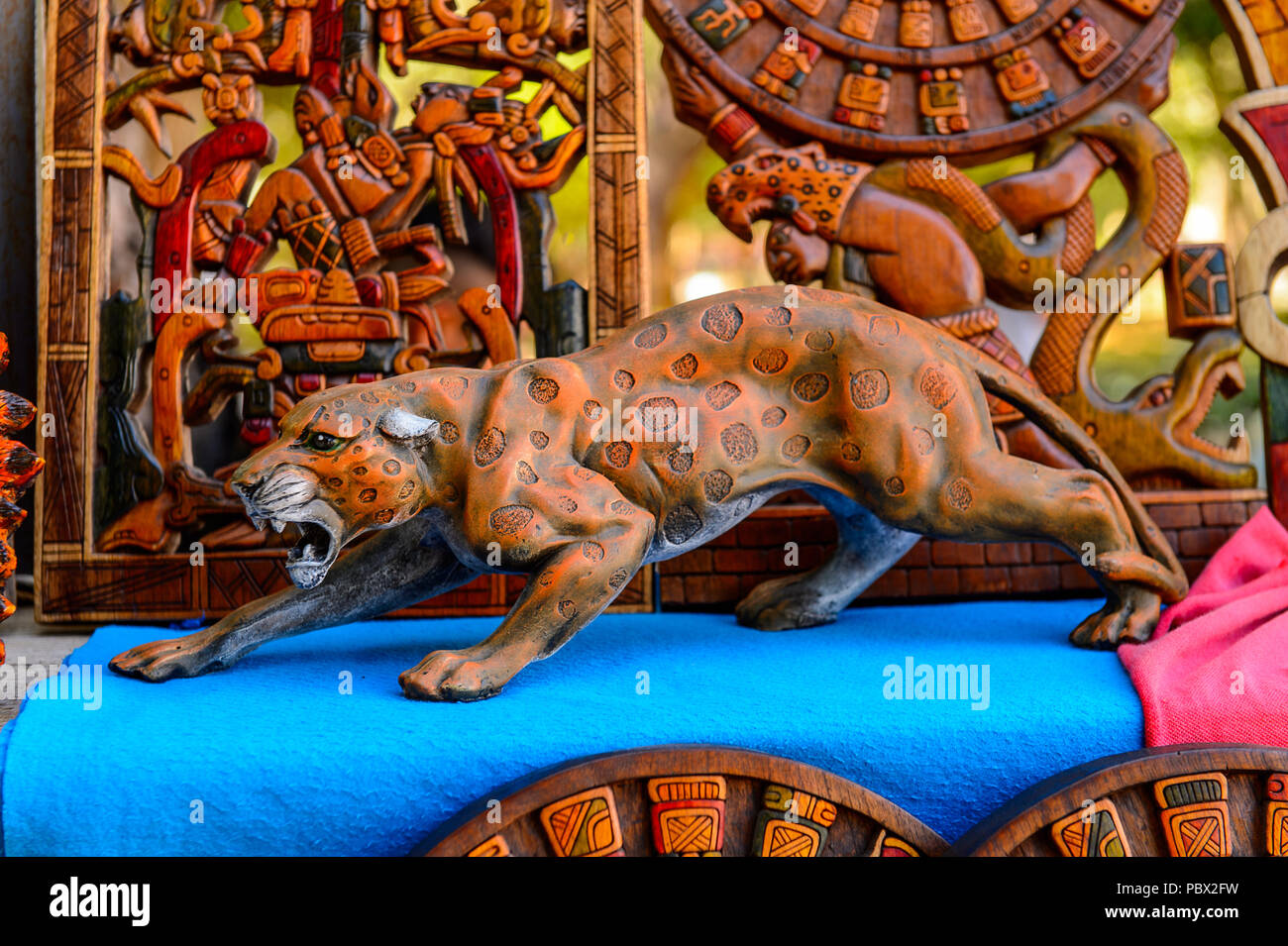 Authentic handcraft souvenirs of maya civilisation Stock Photo - Alamy