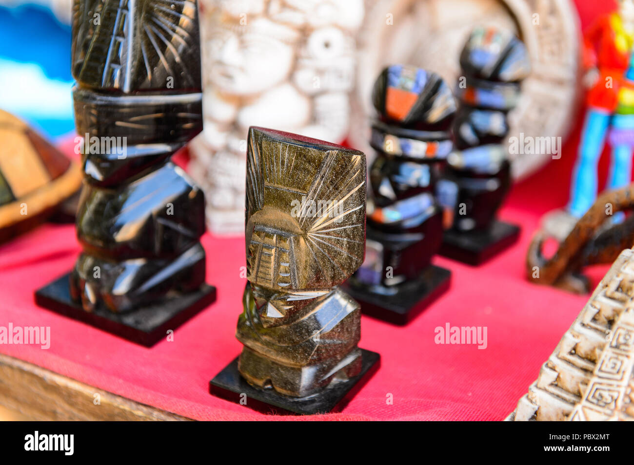 Authentic handcraft souvenirs of maya civilisation Stock Photo - Alamy