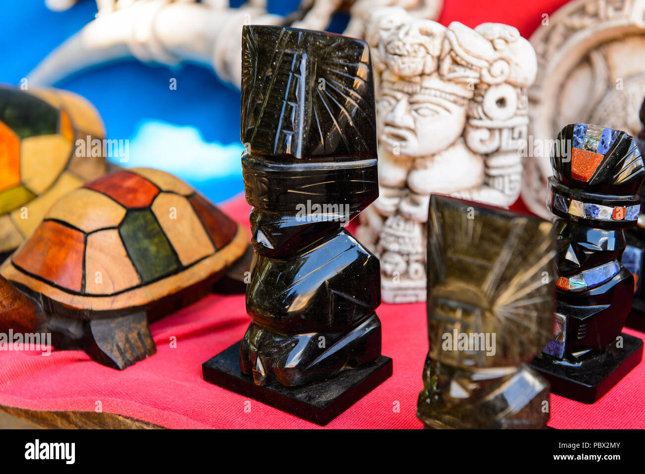 Authentic handcraft souvenirs of maya civilisation Stock Photo - Alamy
