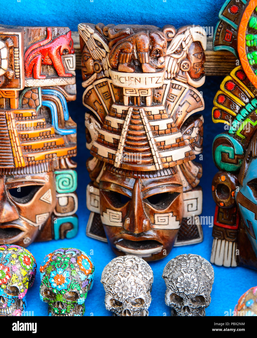 Authentic handcraft souvenirs of maya civilisation Stock Photo - Alamy
