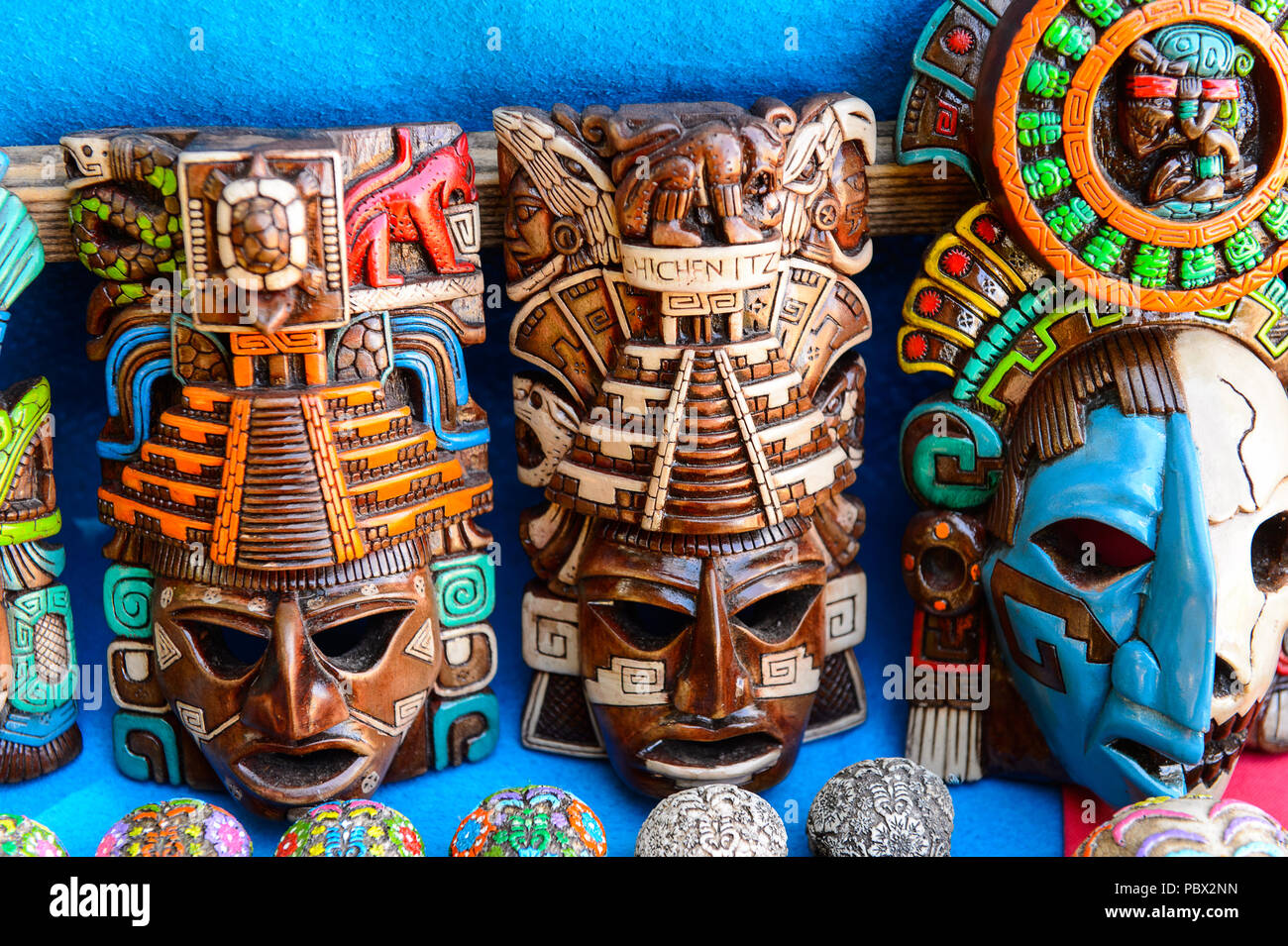 Authentic handcraft souvenirs of maya civilisation Stock Photo - Alamy