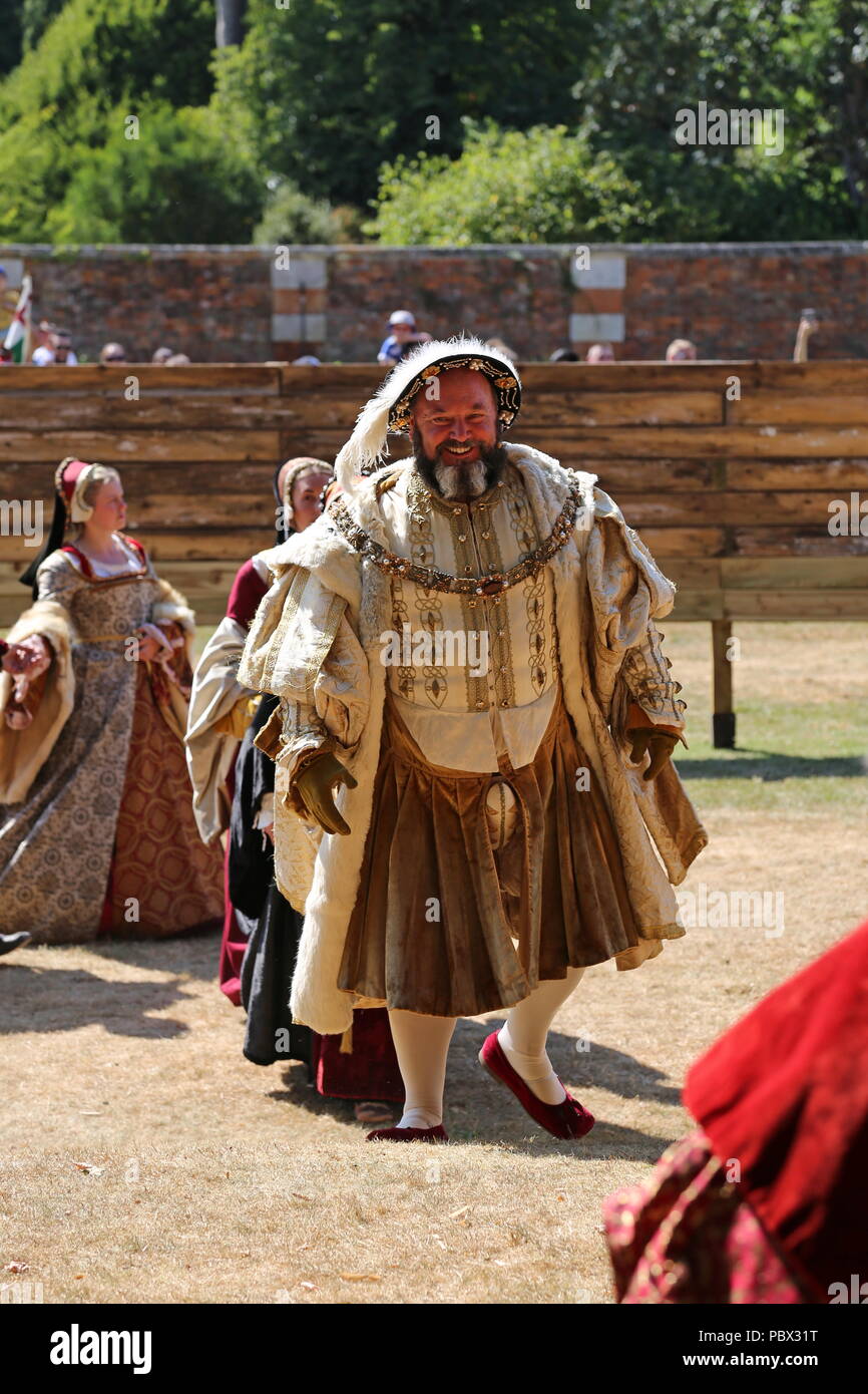 King Henry VIII, Tudor Joust, Hampton Court Palace, East Molesey ...