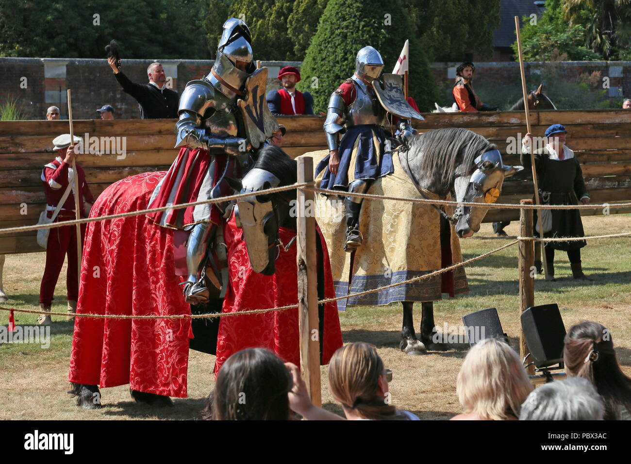Sir William Sidney and Sir Nicholas Carew, Tudor Joust, Hampton Court ...
