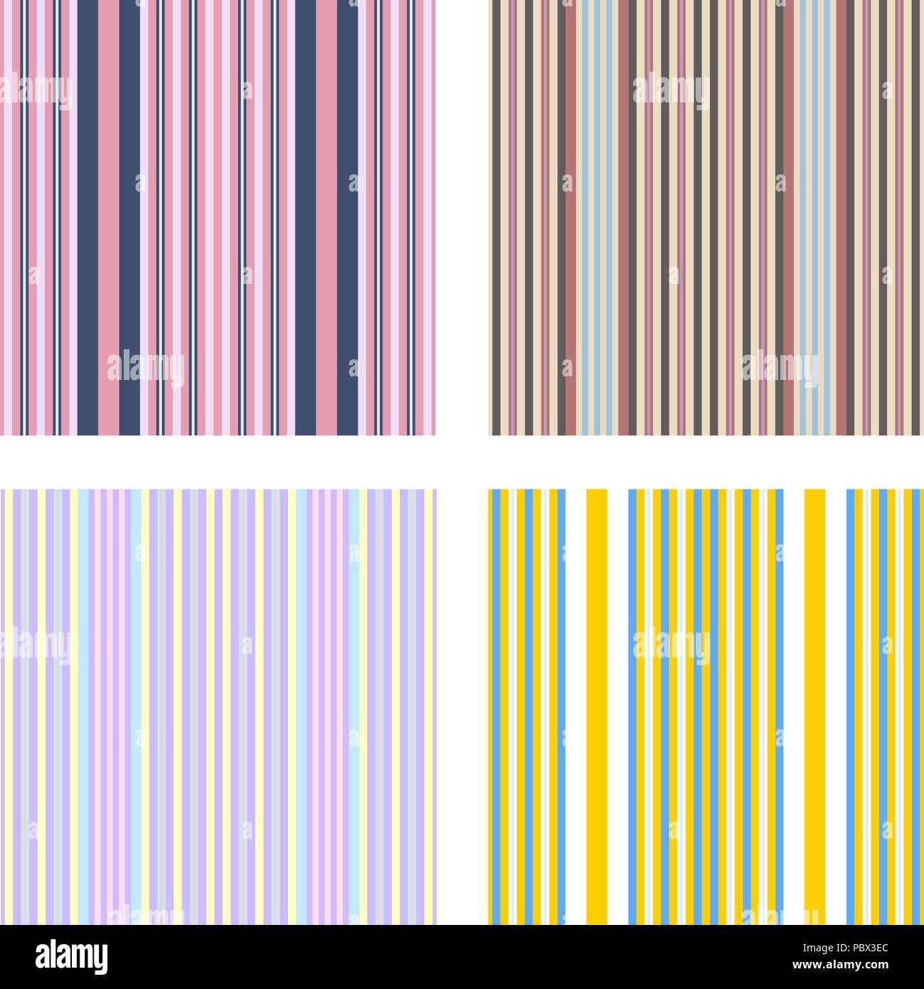 Set of Vertical stripes seamless print vector Stock Vector Image & Art ...