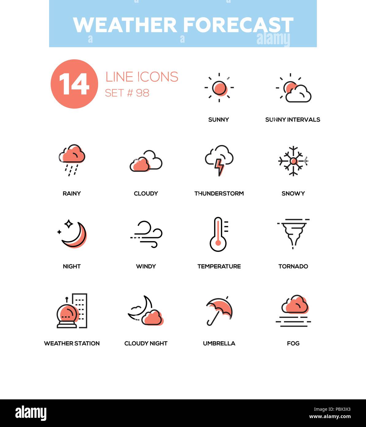 Weather line Stock Vector Images - Alamy