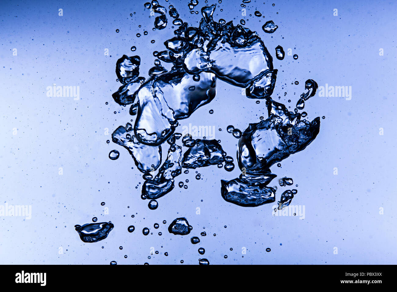closeup of bubbles in blue water Stock Photo - Alamy