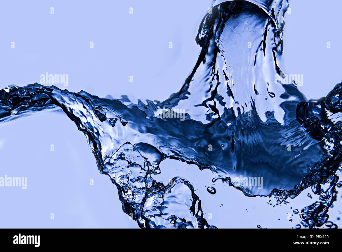 closeup of bucloseup of bubbles in blue water bbles in blue water Stock ...