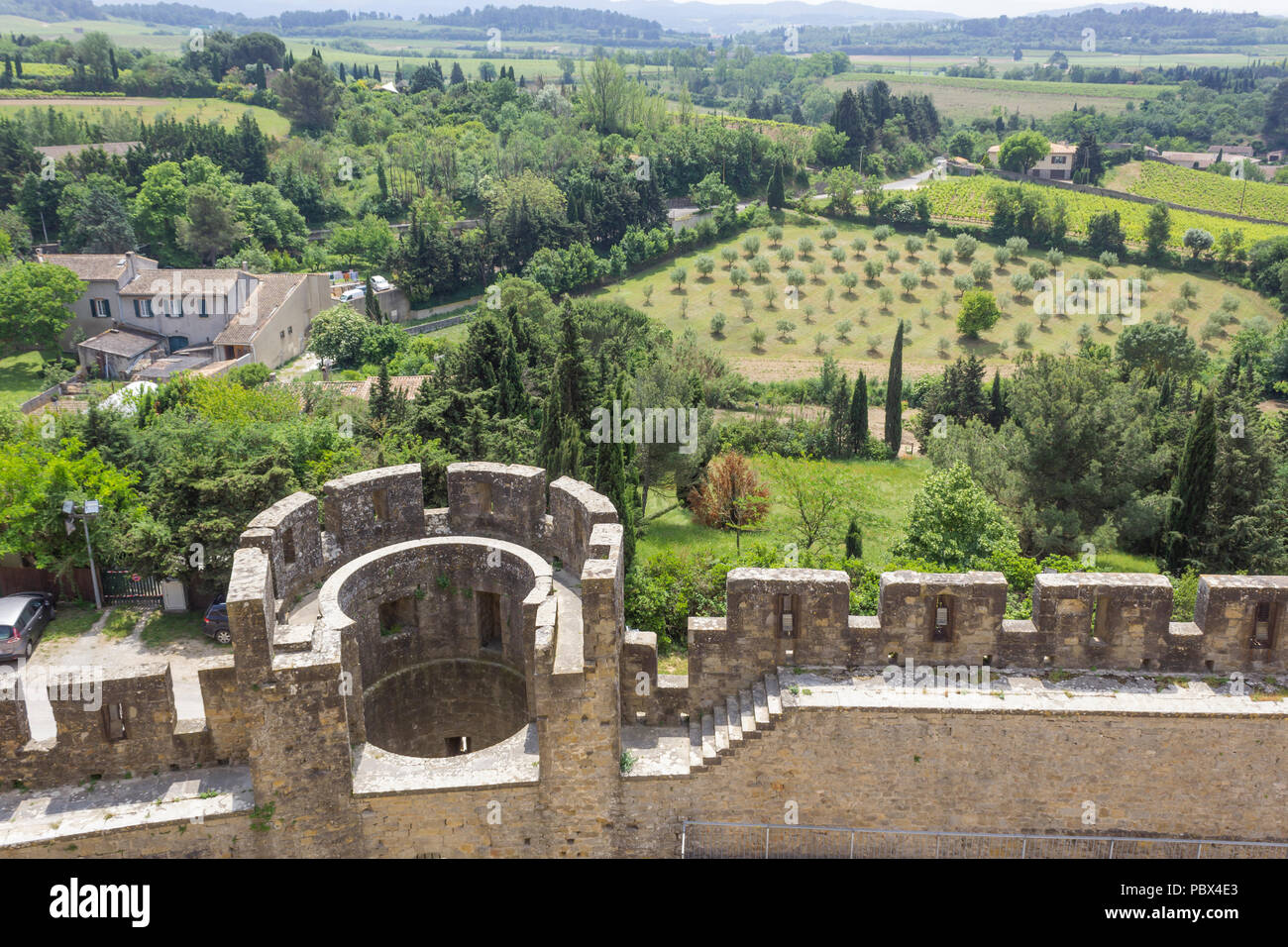 The medieval Cité of Carcassonne, French department of Aude, Occitanie ...