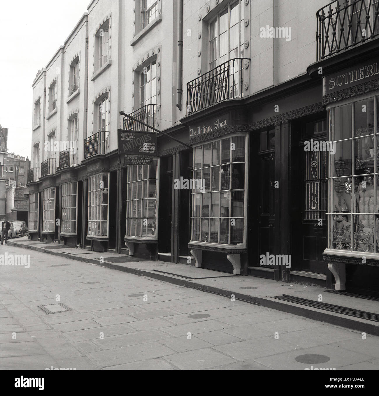 1950s, a view of Woburn Walk, London, WC1, England, UK, London's first ...