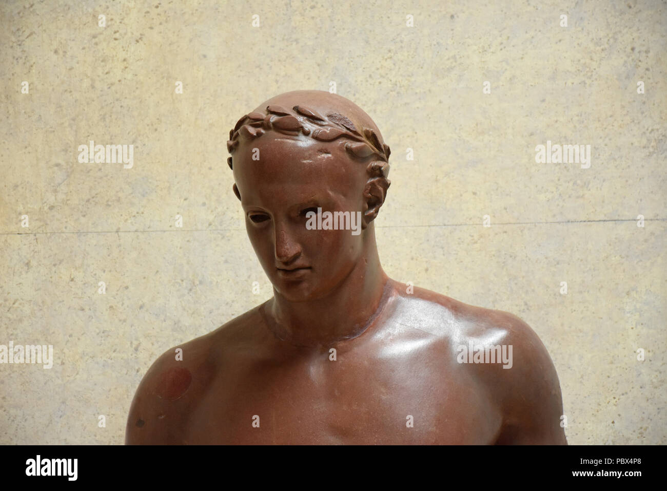 Rome, bust of ancient Roman in the palace of the Conservatories in the ...