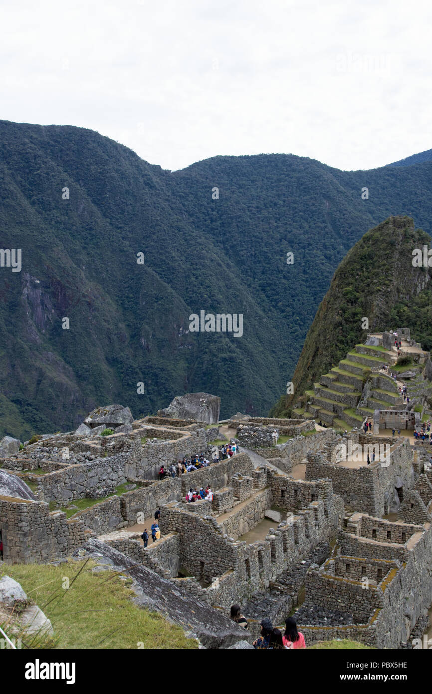 Ancient Inca Ruins at Machu Picchu Stock Photo - Alamy