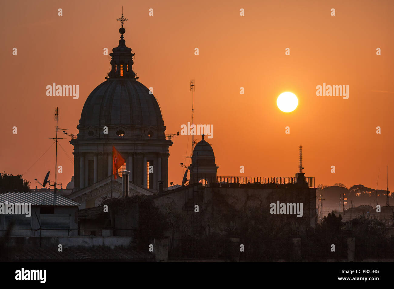 Golden hour rome hi-res stock photography and images - Alamy