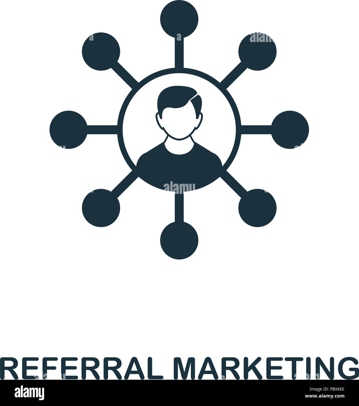 Referral Marketing creative icon. Simple element illustration. Referral ...