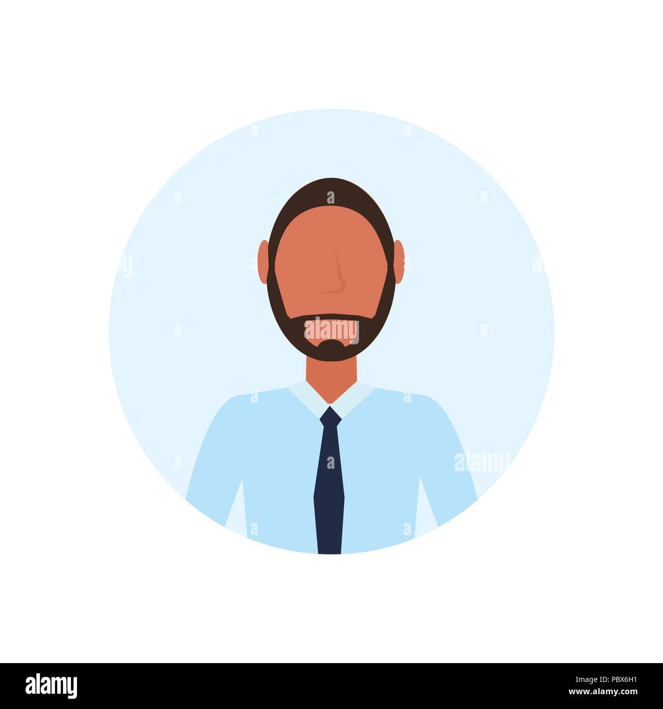 Faceless Man Beard Portrait Icon Stock Photos & Faceless Man Beard ...