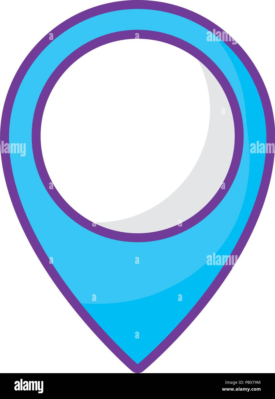 location pin icon over white background, vector illustration Stock ...