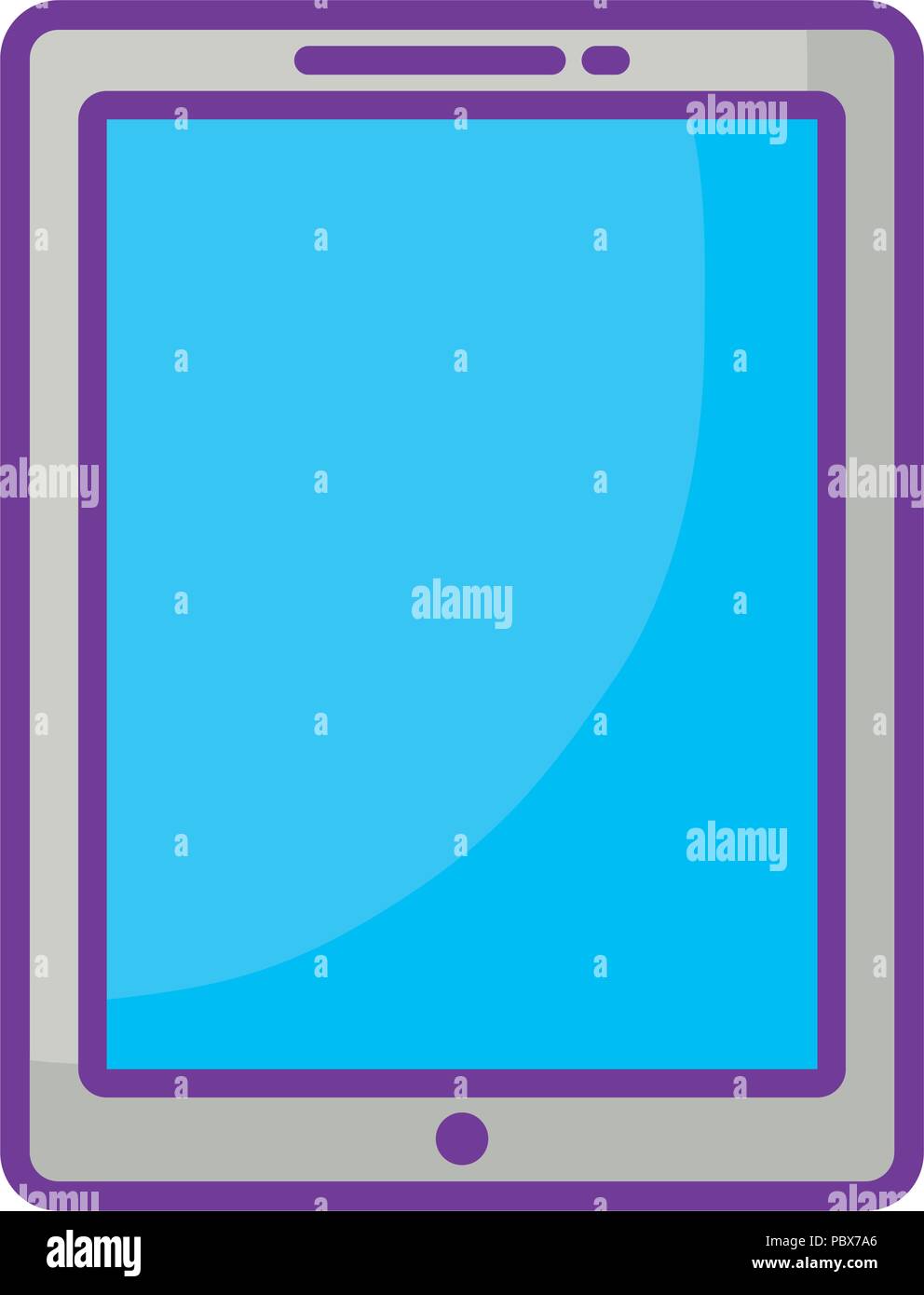 tablet device icon over white background, vector illustration Stock ...