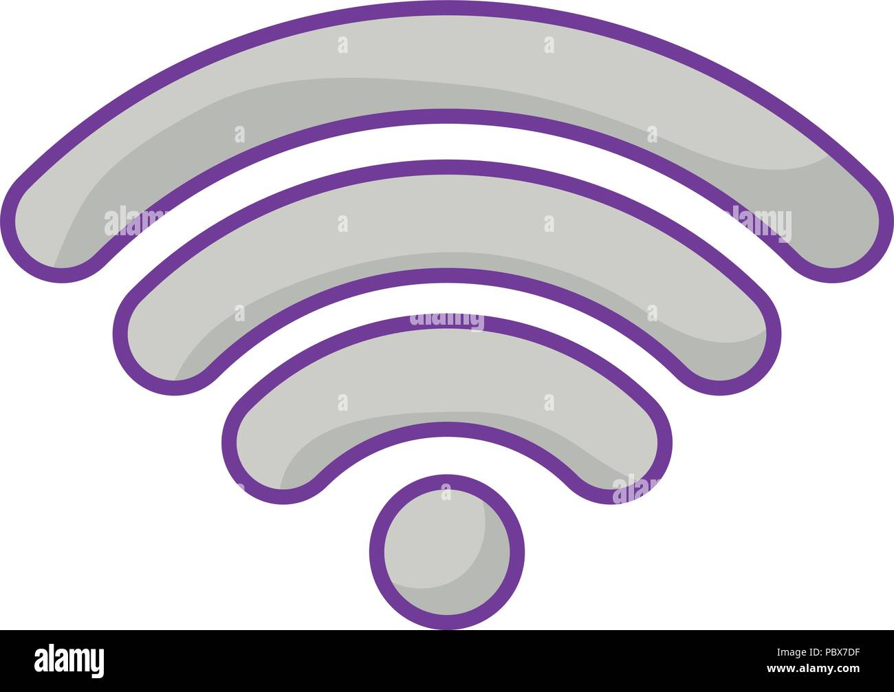 wifi symbol icon over white background, vector illustration Stock ...