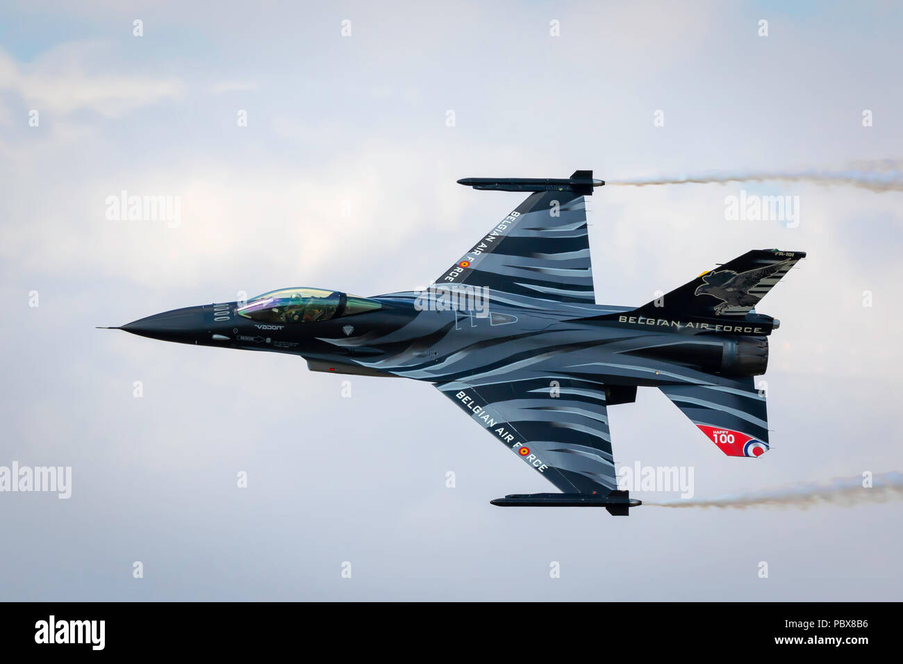 Fairford, Gloucestershire, UK - July 14th, 2018: Belgian Air Force ...