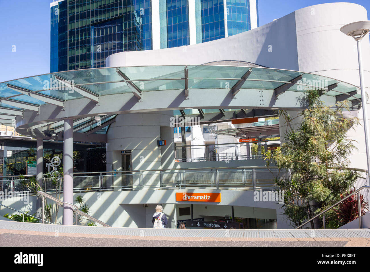 Parramatta train railway station in the city centre,Western Sydney ...