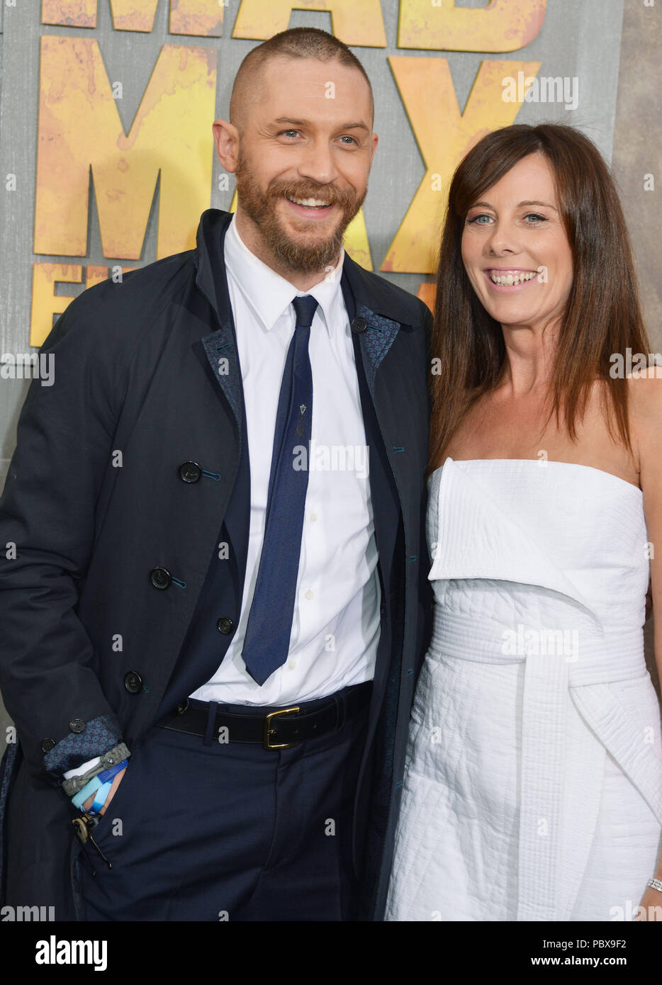 Tom Hardy, Kelly Marcel 270 arriving at the Mad Max Fury Road Premiere ...