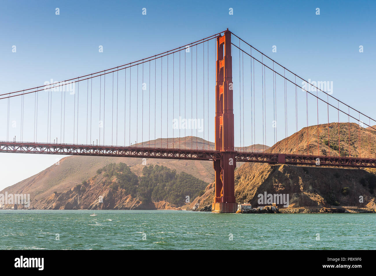 Golden Gate Bridge, suspension bridge between San Francisco Bay and the ...