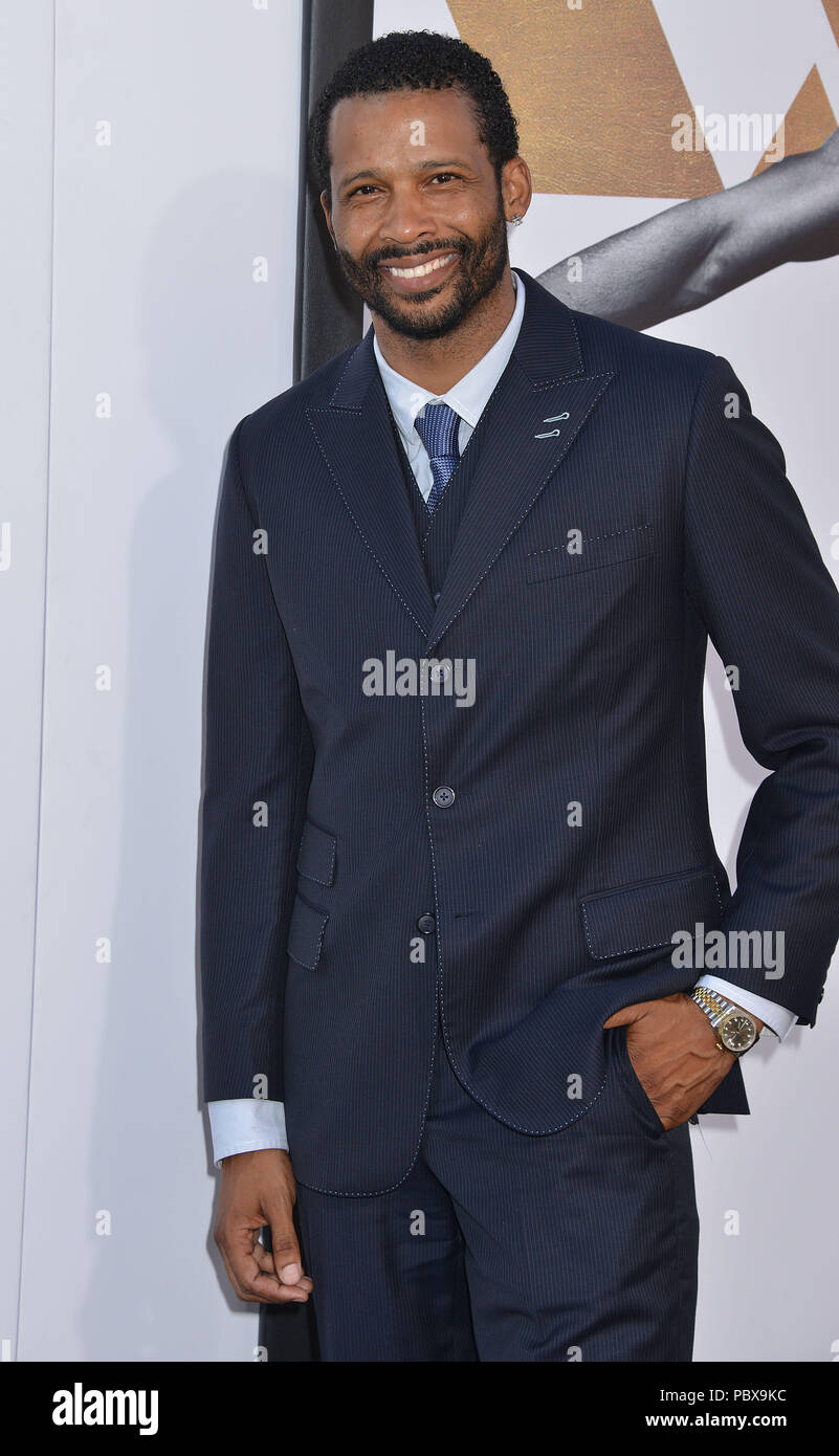 Trae Ireland at the Magic Mike XXL premiere at the TCL Chinese Theatre ...