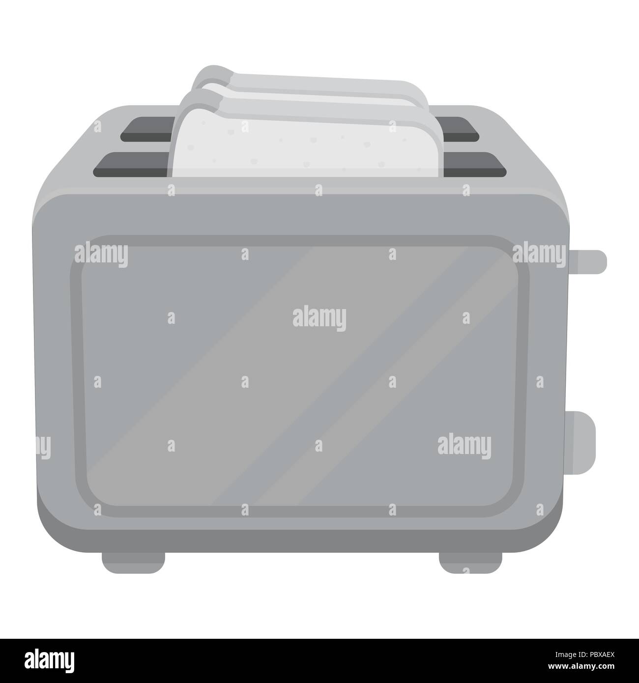 Toaster icon in monochrome style isolated on white background ...