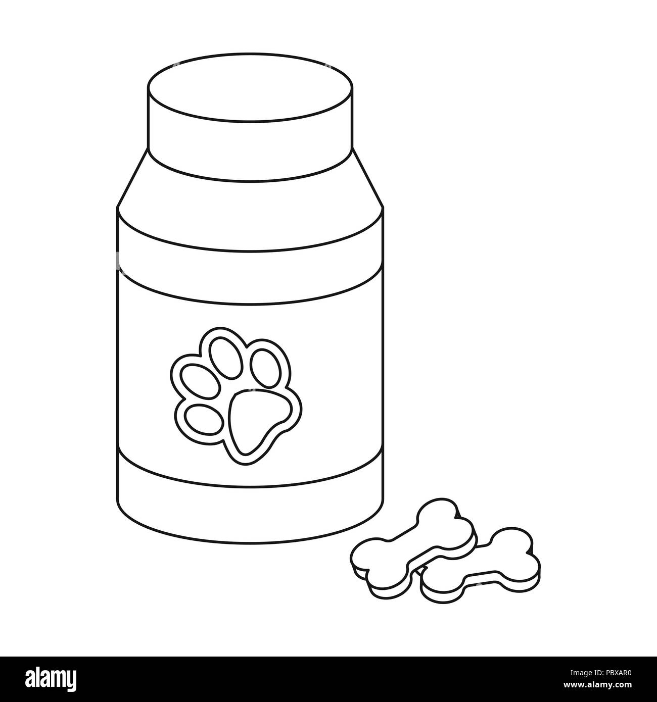 Veterinary medicine icon in outline design isolated on white background ...