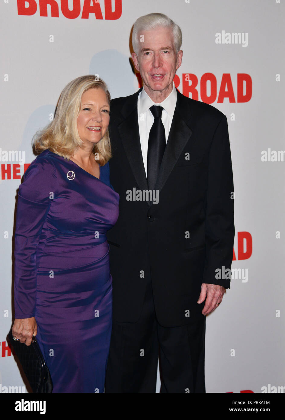 Grey Davis and wife at The Broad Museum Opening and Inaugural Dinner at ...