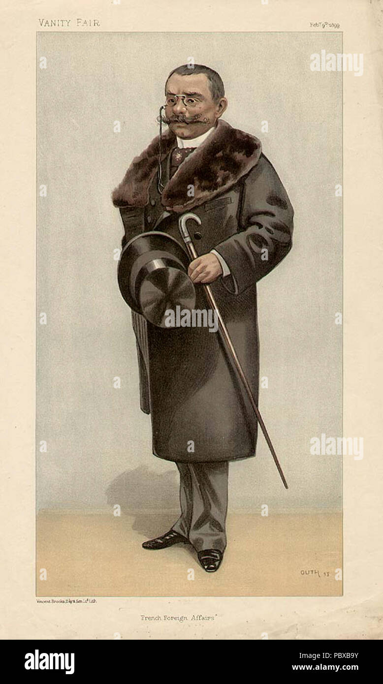 157 Théophile Delcassé Vanity Fair 9 February 1899 Stock Photo - Alamy