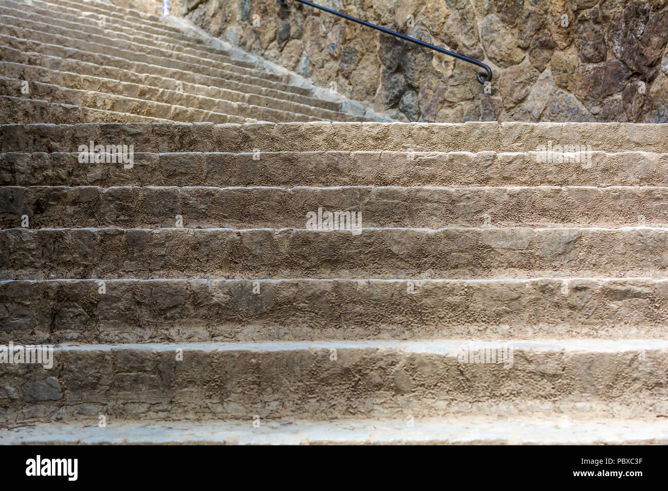 Abstract stairs and railing for background, abstract steps, old stairs ...