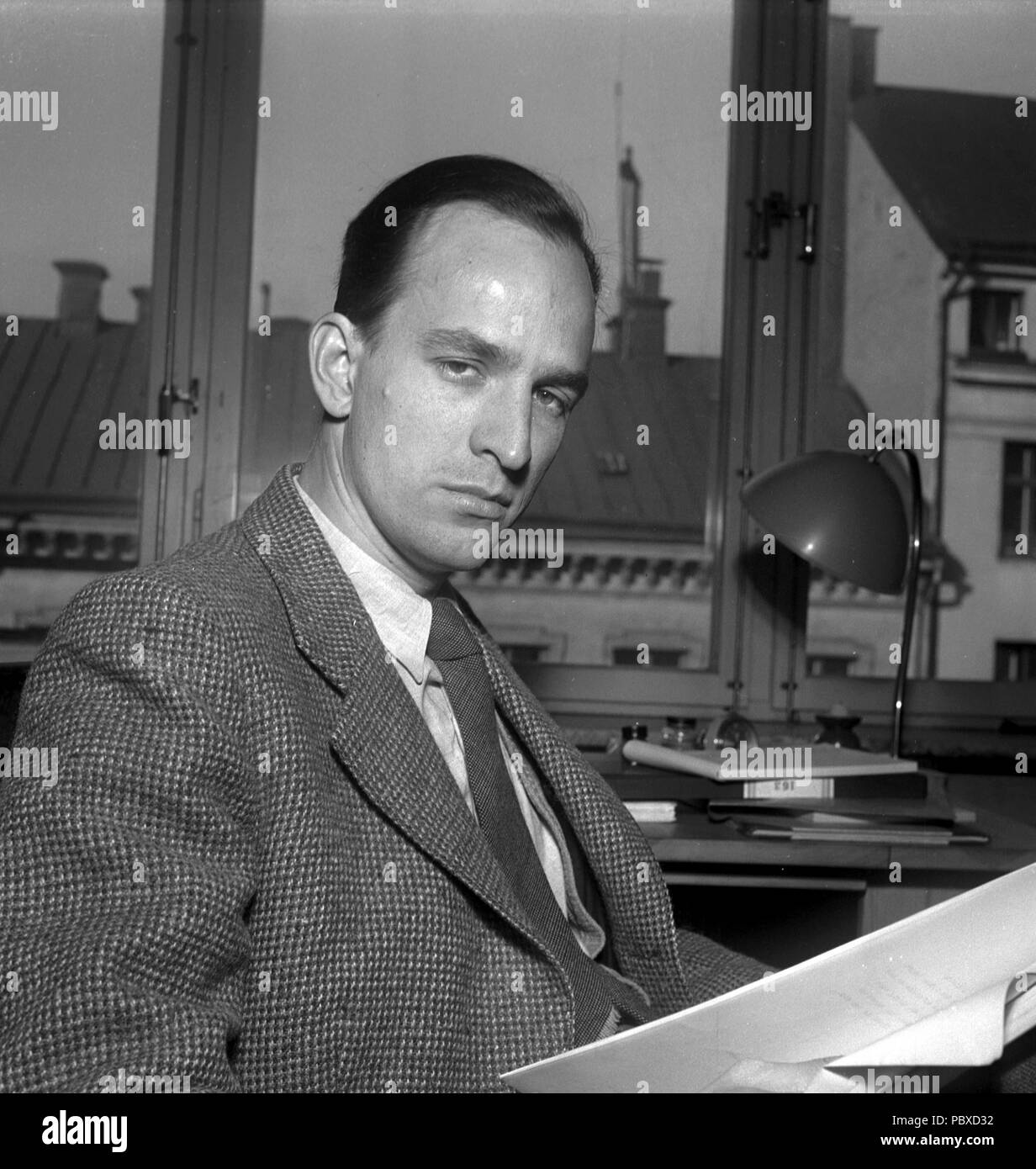 Ingmar Bergman. 1918-2007. Swedish film director. Pictured here 1951 in ...