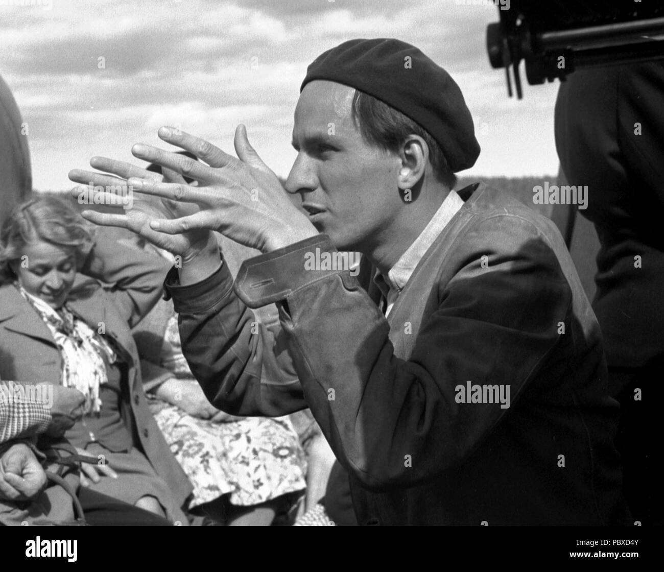 Ingmar Bergman. 1918-2007. Swedish film director. Pictured here 1950 on ...