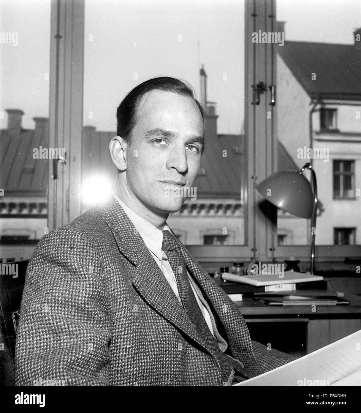 Ingmar Bergman. 1918-2007. Swedish film director. Pictured here 1951 in ...