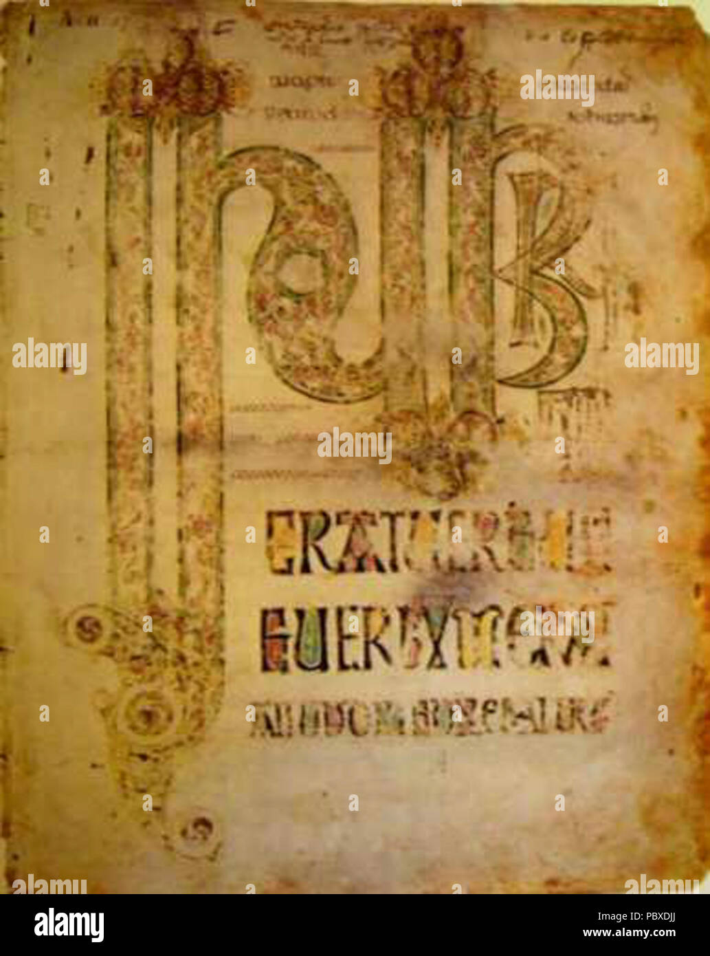 Anglo saxon gospel hi-res stock photography and images - Alamy