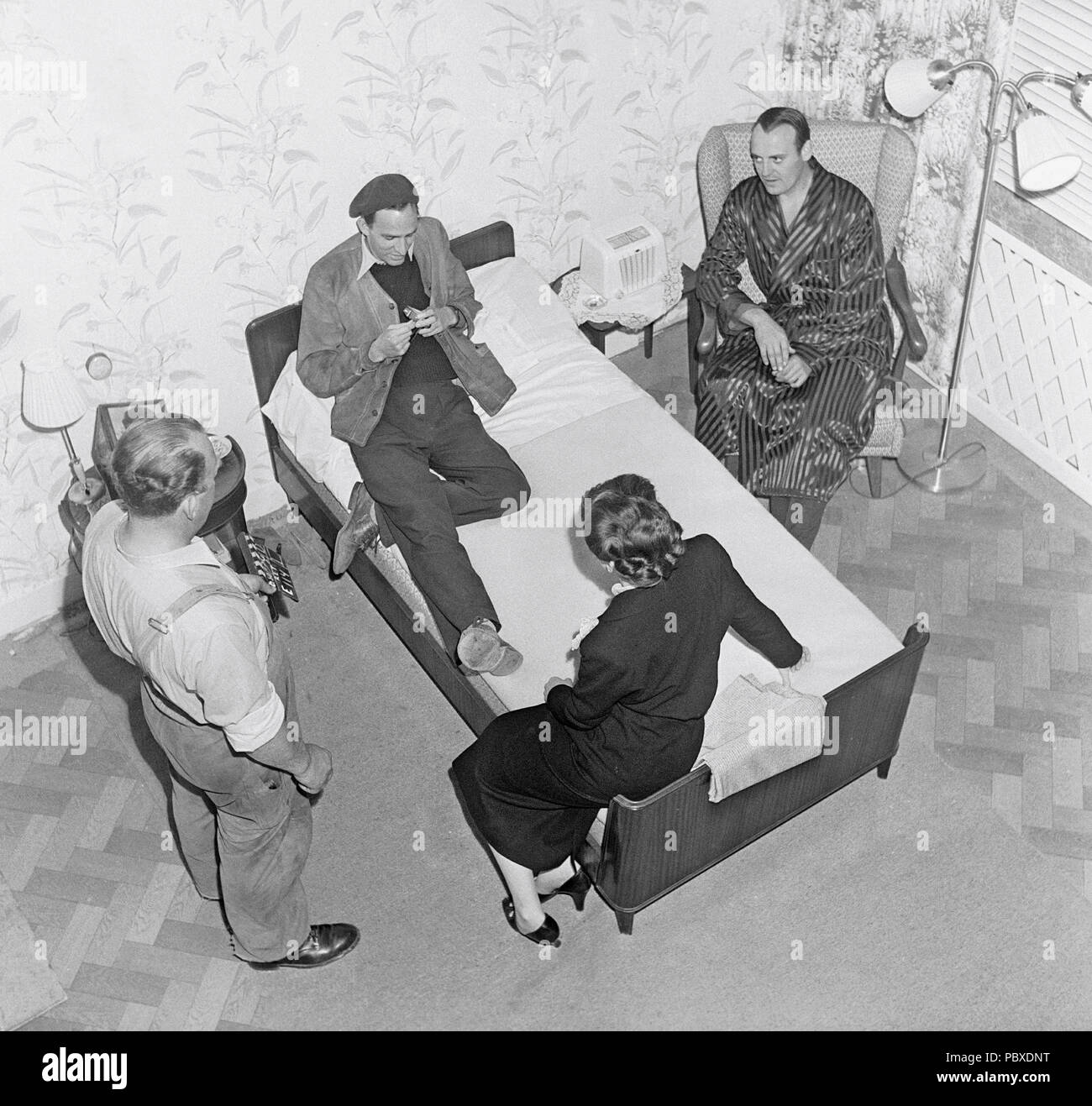 Ingmar Bergman. 1918-2007. Swedish film director. Pictured here 1950 on ...