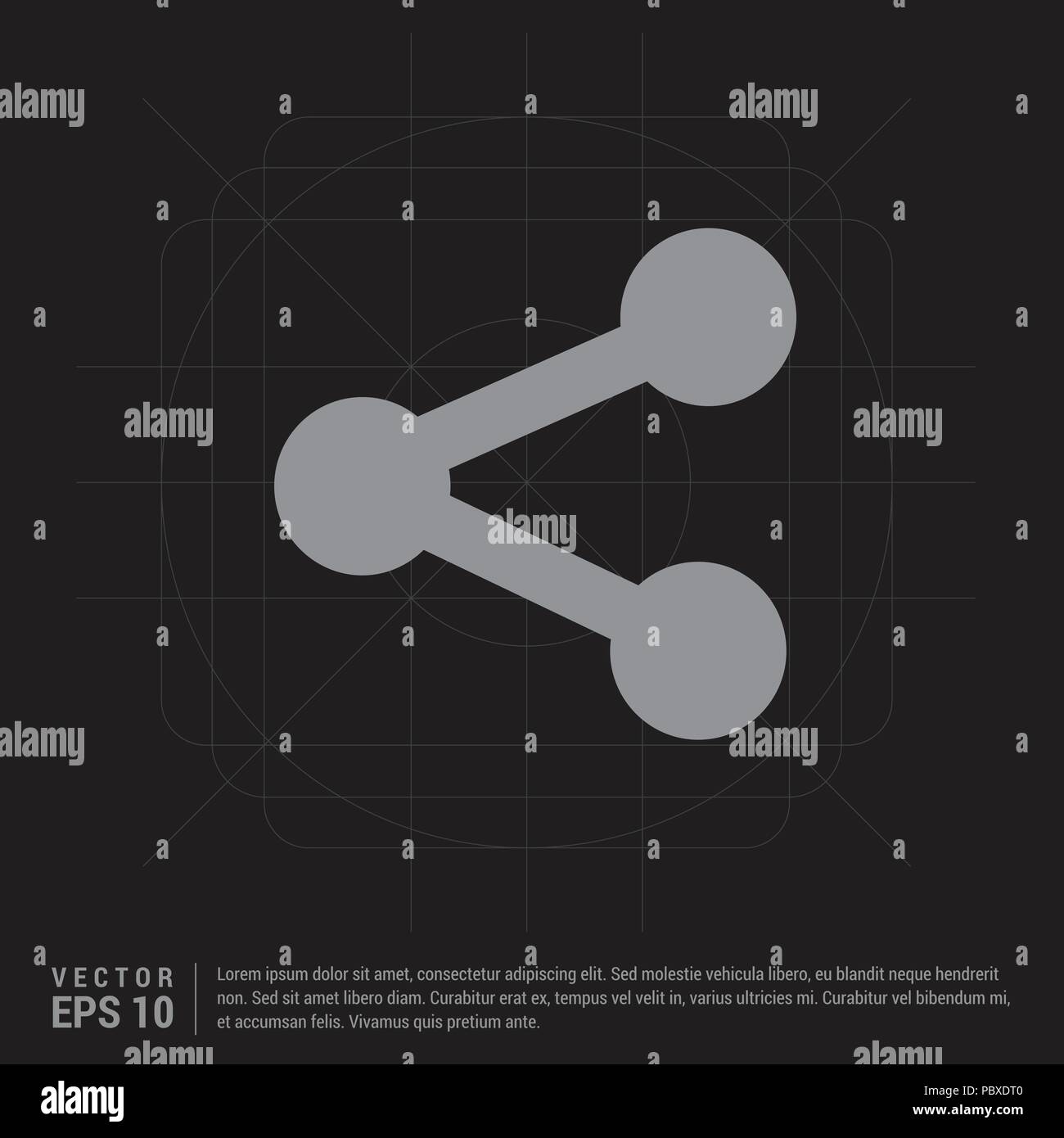 Network icon - Black Creative Background - Free vector icon Stock ...